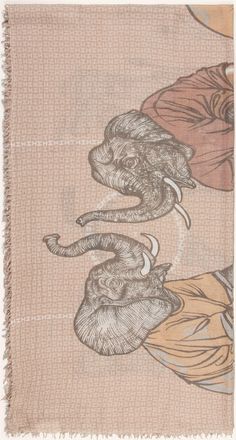 Hemisphere Hemisphere Schal Mit Cashmere beige