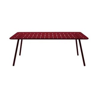 Fermob Table rectangulaire Luxembourg - Rouge - Aluminium laqué - Designer Frédéric Sofia
