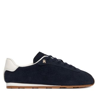 Tommy Hilfiger Sneakers Tommy Hilfiger Th Bella Low Runner Suede FW0FW09189 Dunkelblau