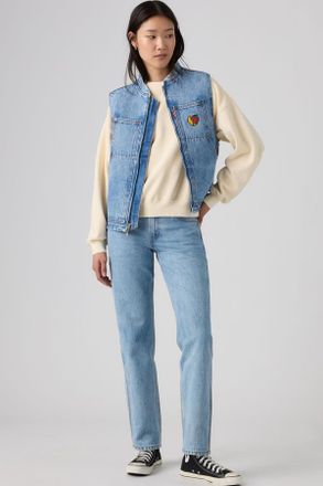 Levi's Levis X Sky High Farm Goods Straight Jeans - Femme - D&eacute;lavage Clair / X Shfu Lt Stone - 26X31