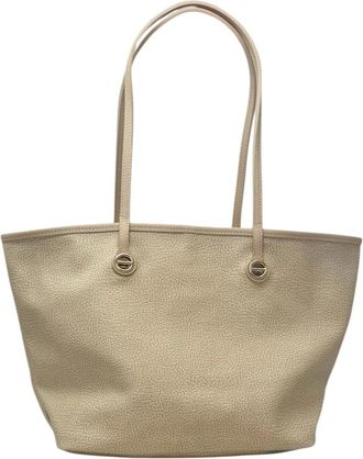 Borbonese Femme, Sacs, Beige, Taille: ONE Size Borsa Shopping Medium