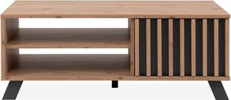 Finori Finori - Table basse 1 porte 110,5x67x42 cm d&eacute;cor ch&ecirc;ne - medan