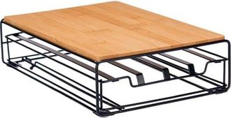 San Ignacio Kinvara Kapselhalter, Metall, Bambus, 32 Kapseln, Kollektion