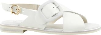Frau Femme, Chaussures, Blanc, Taille: 37 EU Sandales Plates