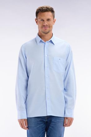 Eden Park Chemise Unie &Agrave; Poche Plaqu&eacute;e En Coton Ciel