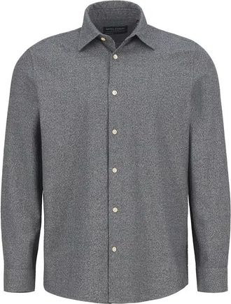 Marc O'Polo Herren Hemd schwarz meliert