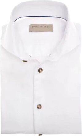 John Miller Homme, Chemises, Blanc, Taille: L Casual Chemises
