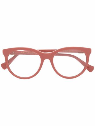 Gucci lunettes de vue GG à monture papillon - Rose