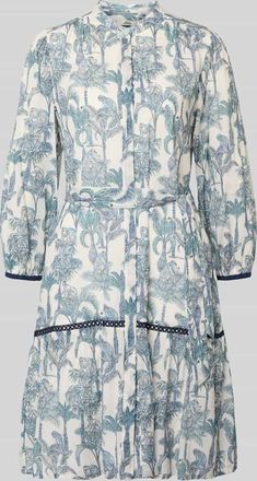 0039 Italy Knielanges Kleid mit Stehkragen Modell Milo