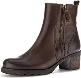 Gabor Femme Bottines, Dame Bottines,Demi-Bottes,Bottine,Haut de la Cheville,Fermeture éclair,Marron (Sattel) / 55,39 EU / 6 UK