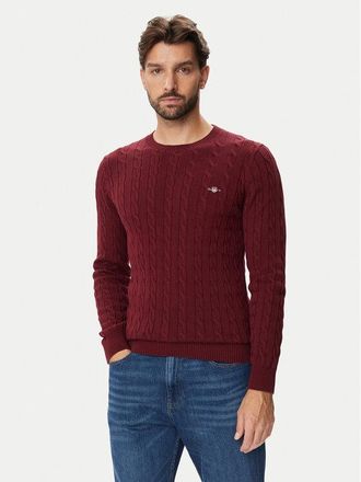 GANT Pullover 8050601 Dunkelrot Regular Fit