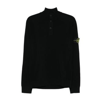 Stone Island Schwarzes T-Shirt f&uuml;r M&auml;nner Aw25 - - Knitwear - Herren - Schwarzk - 3XL