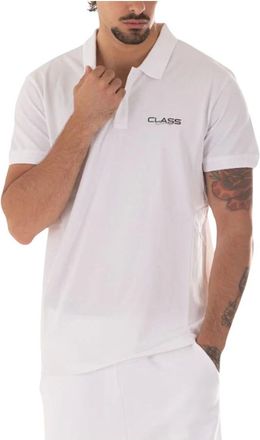 Just Cavalli Homme, Tops, Blanc, Taille: XL Polo Homme Logo Blanc Coton