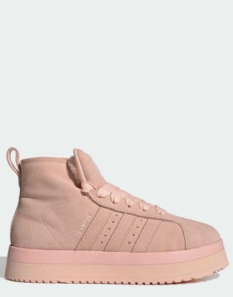 adidas Originals Campus 00s baskets montantes dhiver en rose poudr&eacute;
