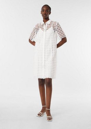 Comma Minikleid Kleid Kurzes Kleid aus Spitze mit blickdichtem Futter