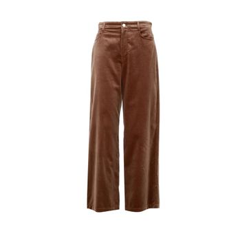 Max Mara Schlaghose aus Samt - - Trousers - Damen - Braun - S