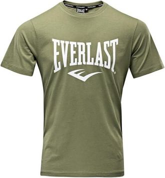 Everlast Russel, T-Shirt Manches Courtes Homme, Kaki, XL