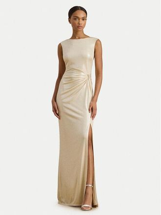 Lauren Ralph Lauren Abendkleid 253P04060001 Beige Slim Fit