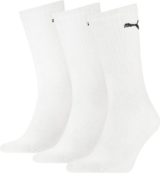 Puma leichte Sport Crew Socken 3er-Pack, Kleidung, Wei&szlig;, 35-38
