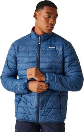 Regatta Mens Insulated Jacket HillPack II Veste matelassée zippée pour Homme, Moonlight Denim (Danger Red), XXL