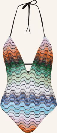 Missoni Neckholder-Badeanzug Mit Glitzergarn gruen