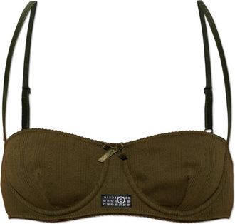 Maison Margiela Logo BH - - Underwear - Damen - Gr&uuml;n - L