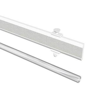 Flairdeco Paneelwagen mit Klettband, k&uuml;rzbar, Aluminium, Wei&szlig;, 70 cm