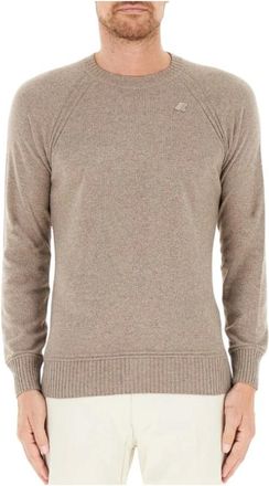 K-Way Herren, Strickwaren, Beige, SGröße