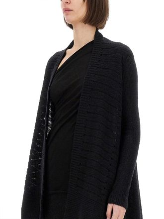 Rick Owens Wool-Blend Knit Cardigan - Black