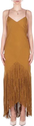 Pinko Pinko, Femme, Robes, Brun, Taille: 42 FR Robe Badia