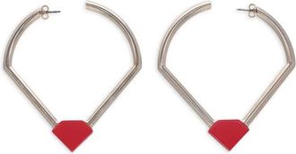 Etro geometric earrings - Silber