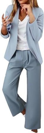 Generic Ensemble de salon pour femme - Imprim&eacute; de No&euml;l mignon - Ensemble ample &agrave; manches longues pour femme - Surv&ecirc;tement de sport grande taille pour femme, b