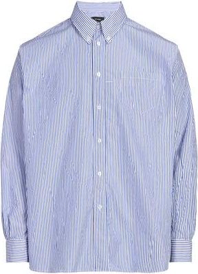 Willy Chavarria Chemise droite Veterano en coton m&eacute;lang&eacute;
