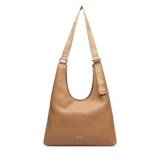 Calvin Klein Handtasche Calvin Klein Webbing Adj Strap Large Shoulder LV04F3643G Beige