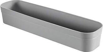 Curver Casier de Rangement Infinity L - 30,5 x 7,7 x 5,1 cm - Recycl&eacute; - Gris Clair