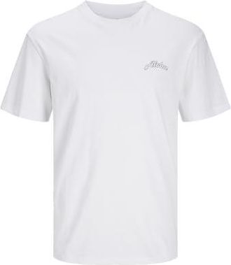 Jack & Jones Jjzekiel Tee SS Crew Neck, Blanc, XL Hommes