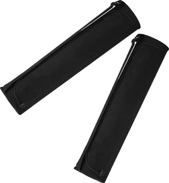 FOMIYES 2 St&uuml;ck Yogataschen f&uuml;r Yogamatten mit Rei&szlig;verschluss Verstellbare Schultergurte Robustes Oxford Gewebe Schwarz Kompakte Fitness und Reisetasche f&uuml;r D