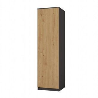 Topeshop Esme - Einzelner Schrank im skandinavischen Stil Schlafzimmer - 50x50x180 - 1 T&uuml;r - Ankleidezimmer
