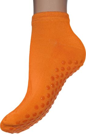 Weri Spezials Yoga & Fitness Damen Stoppersocken Anti-Rutsch Socken Pilates Sportsocken Sneaker (as3, numeric, numeric_39, numeric_42, regular, regular, Orange)
