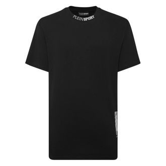 Plein Sport Homme, Tops, Noir, Taille: 3XL T-Shirt Col Rond Barcode
