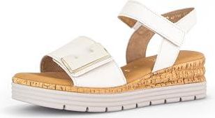 Gabor Sandales compensées pour femme, largeur supplémentaire légère (G), Crème 52, 39 EU, 42.700