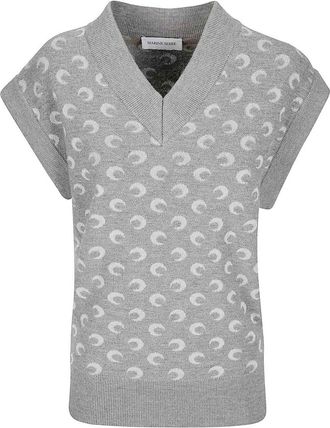Marine Serre Gilet - Gris
