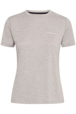 North Bend NBAdriana Damen T-Shirt Sportshirt Kurzarmshirt Quickdry-Technologie atmungsaktiv Reflektoren Flatlock-N&auml;hte, Gr&ouml;&szlig;e:46, Farbe:Light Grey Melange (1005
