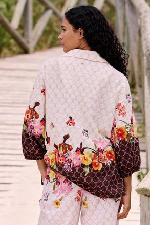 Ted Baker Strandshirt B By Ted Baker Strandhemd mit Geo-Blumenmuster (1-tlg)