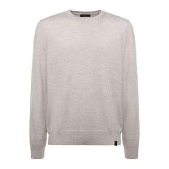 Fay Rundhals-Strickpullover - - Knitwear - Herren - Grau - XL