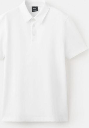 Mango Polo piqu&eacute; slim-fit blanc - Homme - XXL - MANGO MAN