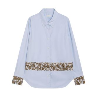Dries Van Noten Cheers Shirt - Femme - Blouses et Chemises - Bleu - Taille: 38 FR