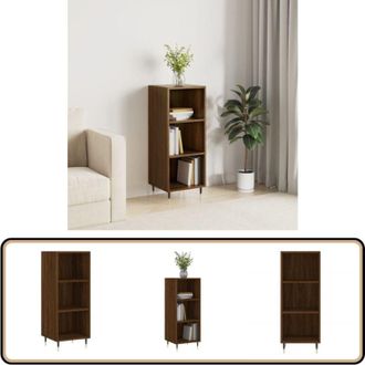 vidaXL Sideboard Braun Eichen-Optik 34,5x32,5x90 cm Holzwerkstoff - Sideboard - Wohnzimmertisch - Holzmöbel - Eiche Optik - Regal