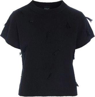 Bitte Kai Rand Femme, Pulls, Noir, Taille: 44 FR Tricot &agrave; col rond