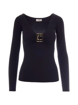 Elisabetta Franchi Pull col V Elisabetta Franchi